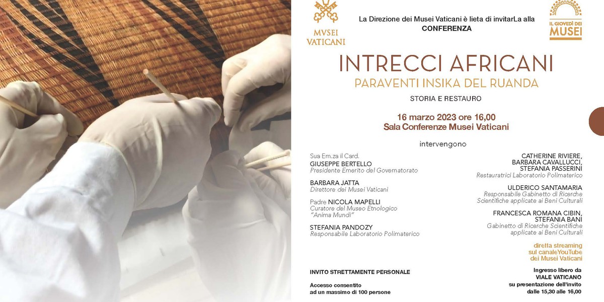 Conference for the Restoration of the Insika Screens from Rwanda | PAVM