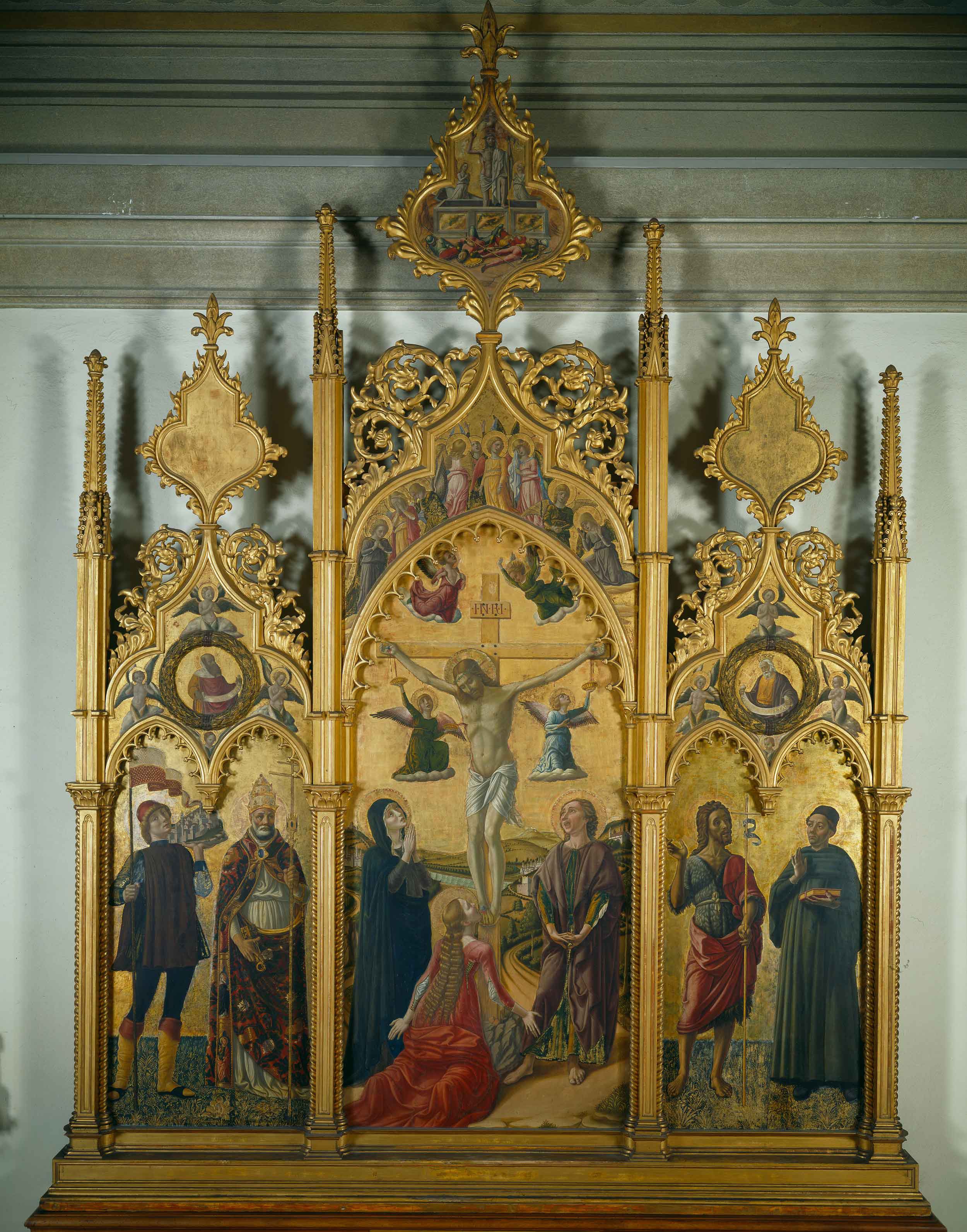 Triptych with Crucifixion and Saints | PAVM