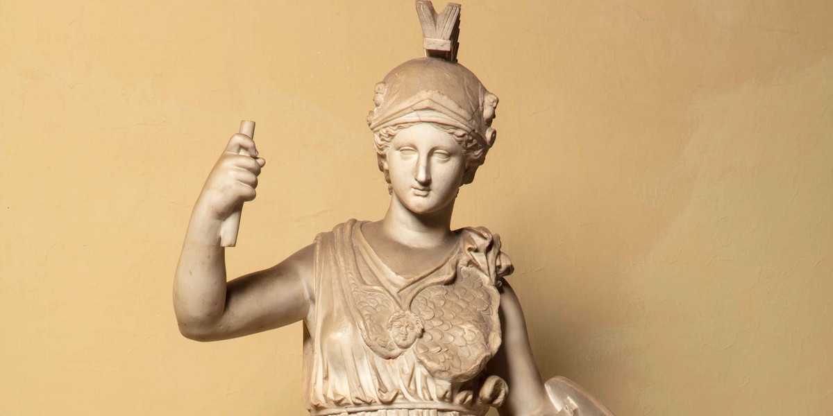 Statue of Minerva and Altar Base (Chiaramonti Wall XXXIII) | PAVM